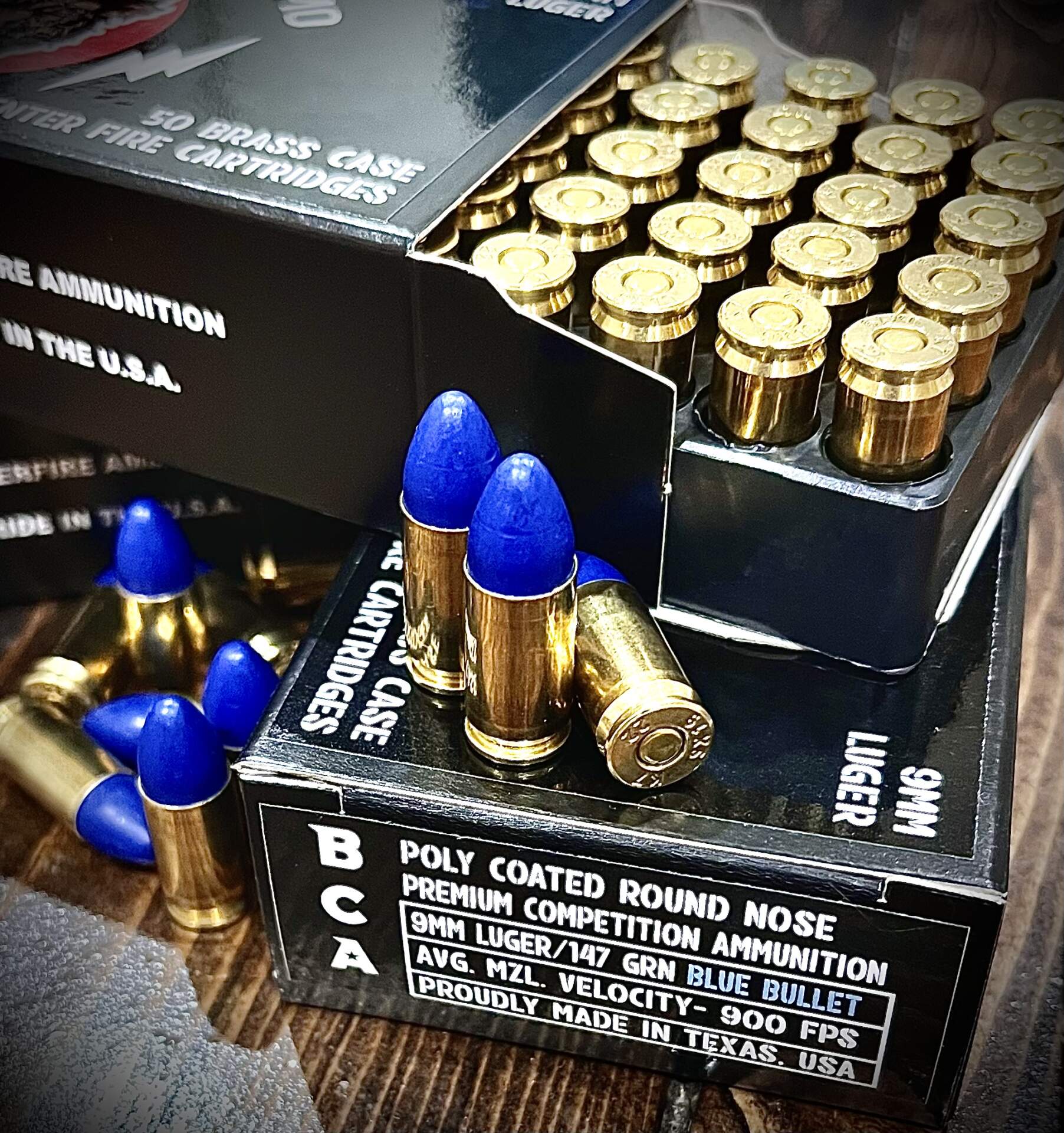 9mm 147 Grain Blue Bullets | Buffalo Creek Ammunition